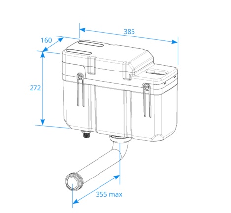 Siamp Intra Comfort Concealed Cistern -Kingsway Plumbing